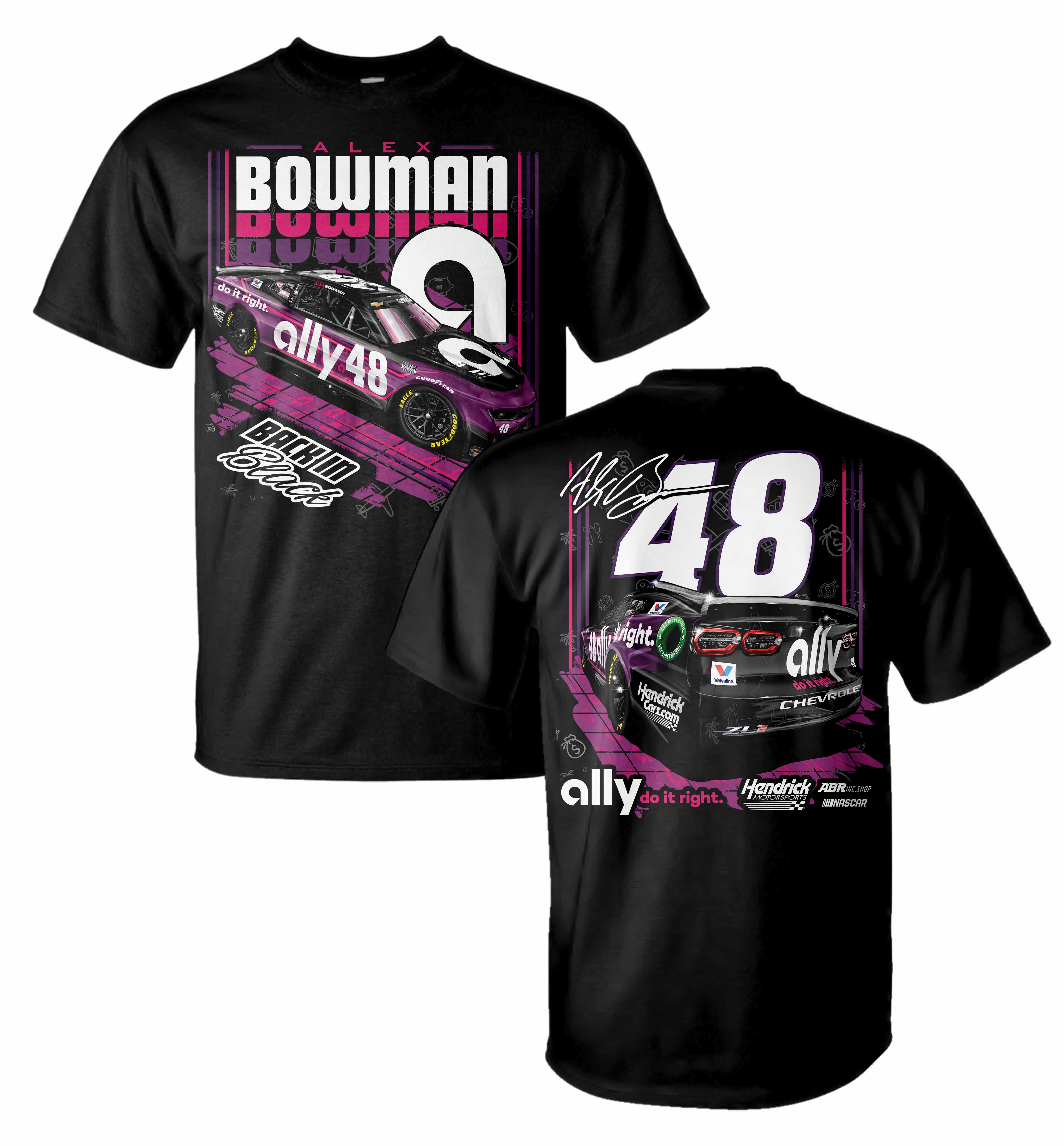 2025 Alex Bowman Cup Series T-Shirt - Black – Shop Alex Bowman